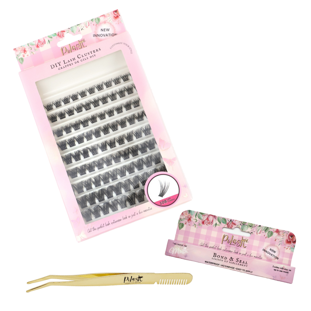 DIY 108 CLUSTER LASHES STARTER KIT – PiLash Cosmetics House